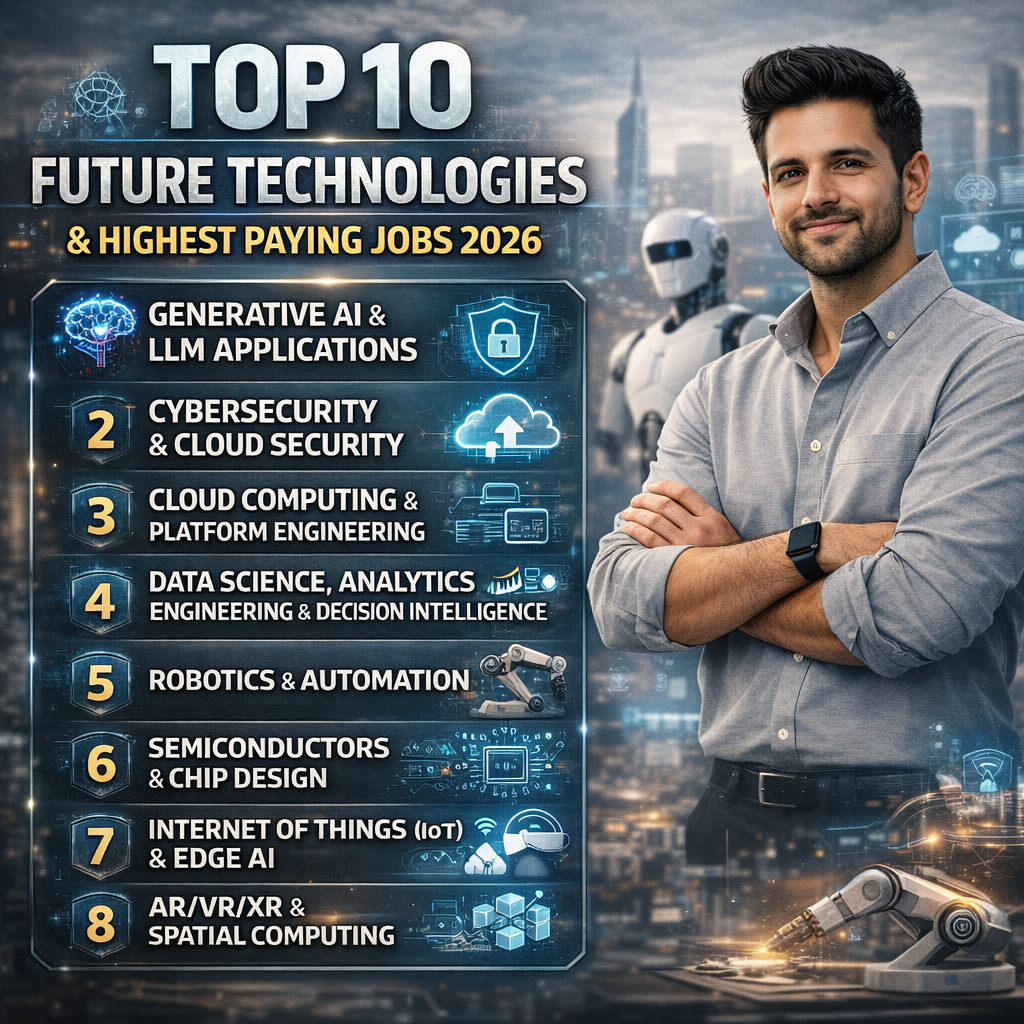 Top 10 Future Technologies And Highest Paying Jobs 2026 | Vskills