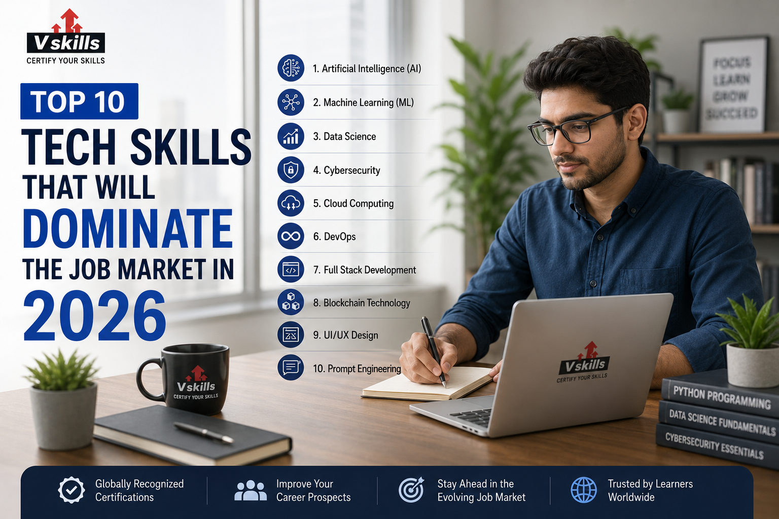 Top 10 Tech Skills That Will Dominate the Job Market in 2026 - Vskills Blog