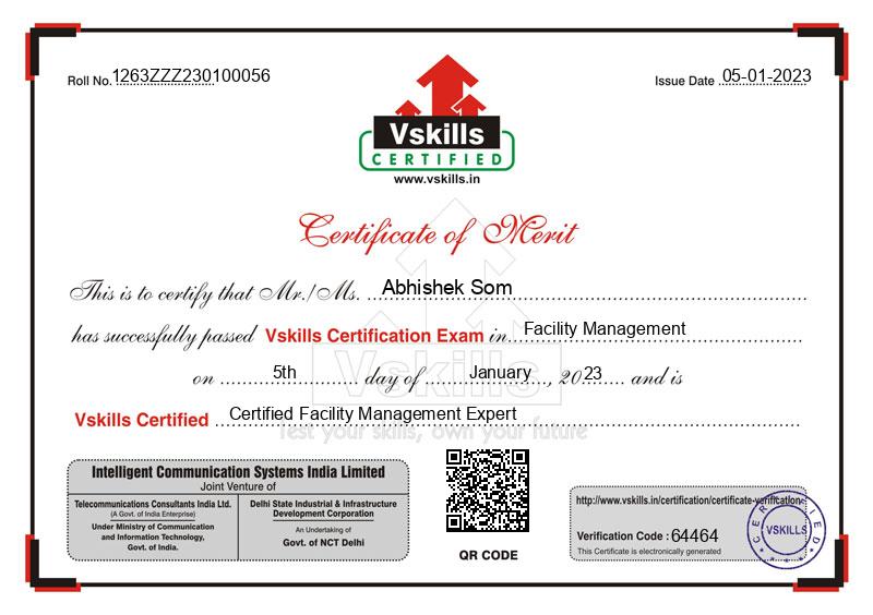 Abhishek Som - Certified Facility Management Expert