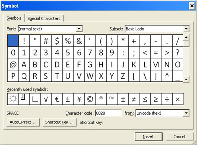Insert and edit text, symbols and special characters - Tutorial