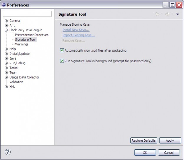 Code signing keys, IDE and simulators - Tutorial