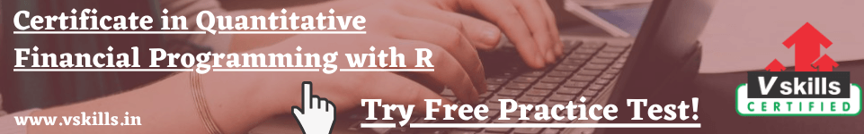 Certificate In Quantitative Financial Programming With R Tutorial