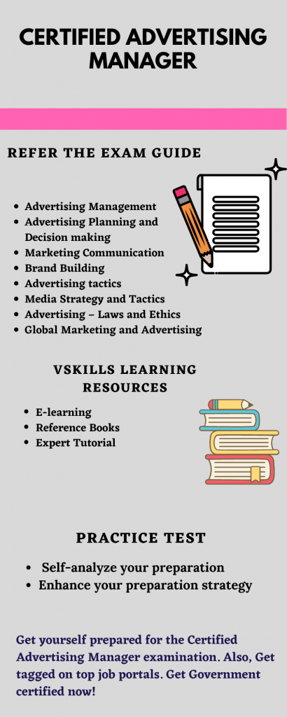 Certified Advertising Manager - Vskills Online Tutorial