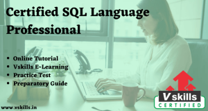 Certified SQL Language Professional - Vskills Online Tutorial